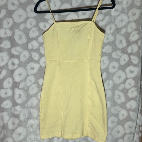 Divided | Dresses | Hm Divided Yellow Denim Dress | Poshmark